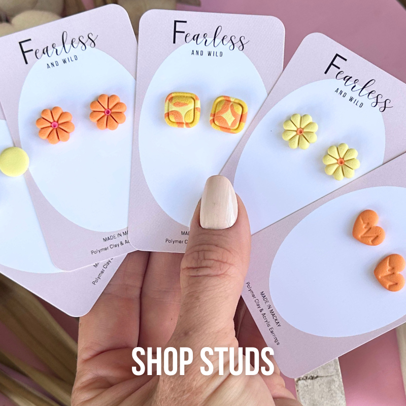 Handmade Polymer Clay Earrings – Fearless And Wild