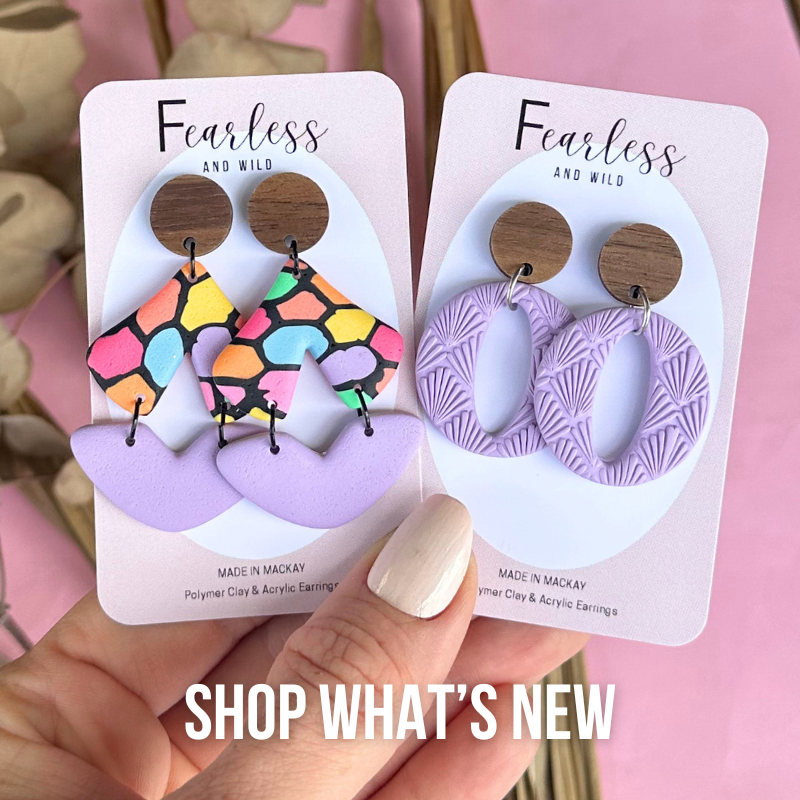 Handmade Polymer Clay Earrings – Fearless And Wild