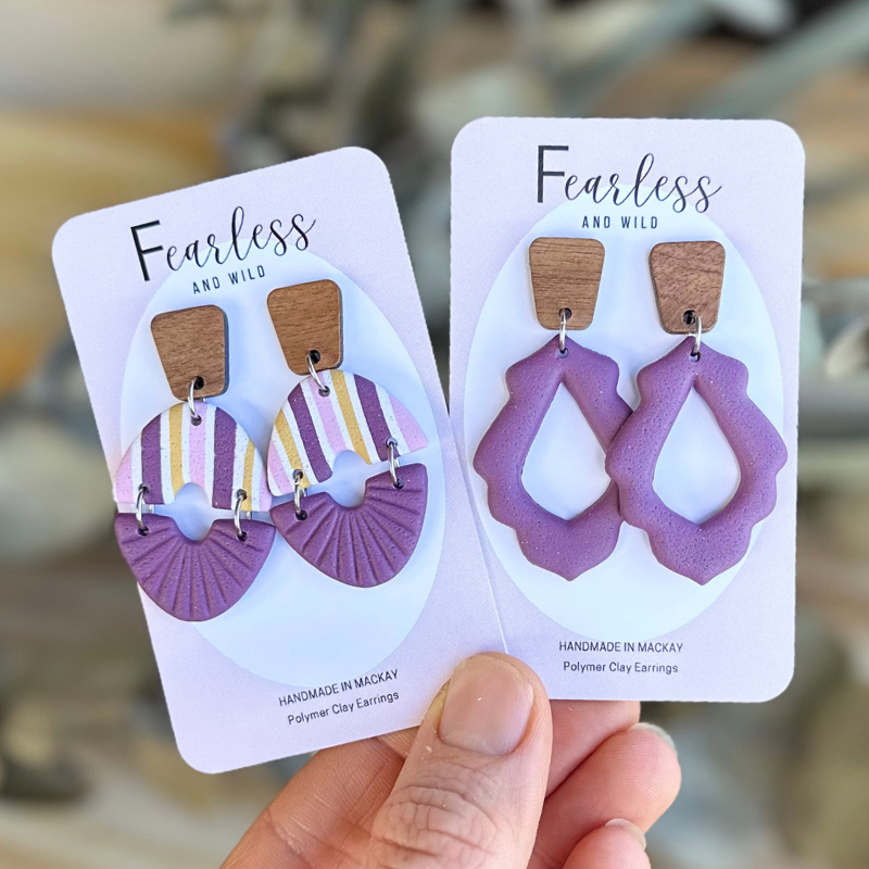 Shop Polymer Clay Dangle Earrings | Shop Handmade Earrings – Fearless ...