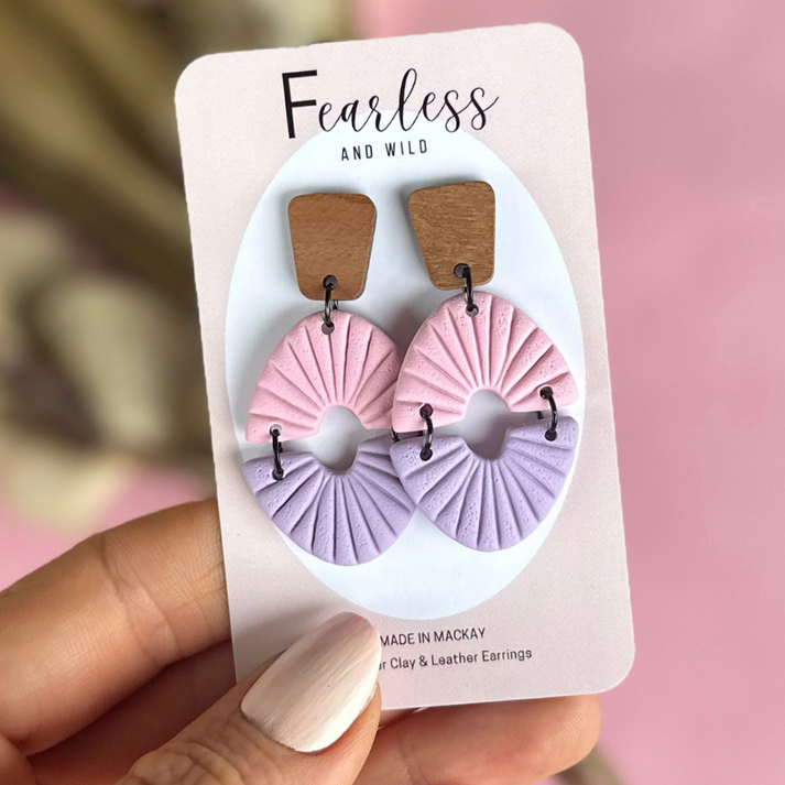 Suzie Pastel | Shop Pink Earrings | Pastel Handmade Earrings – Fearless ...