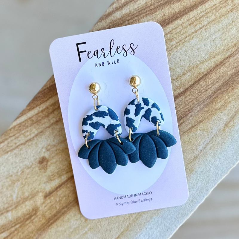 Handmade Polymer Clay Earrings – Fearless And Wild