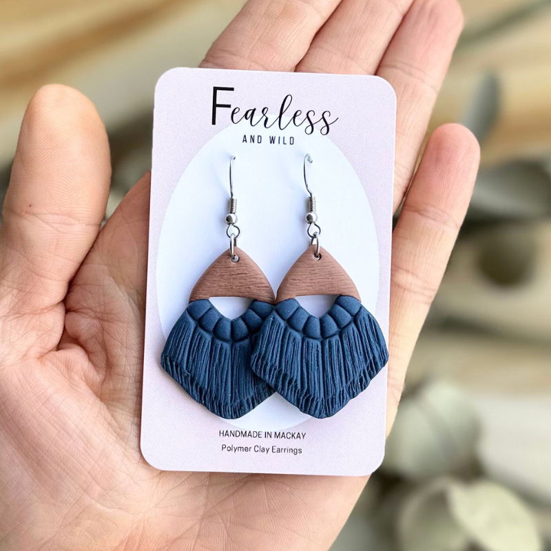 Handmade Polymer Clay Earrings – Fearless And Wild