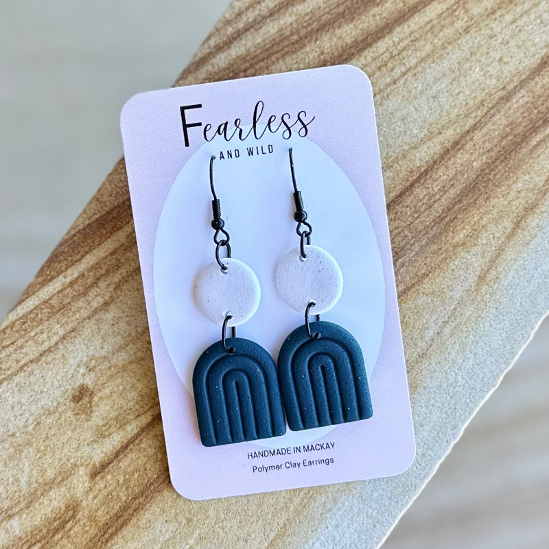 Handmade Polymer Clay Earrings – Fearless And Wild